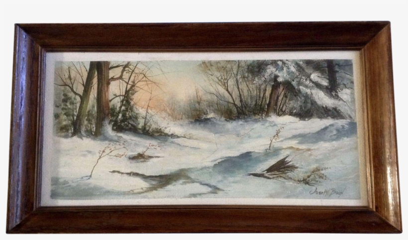 Joseph Boon, Painting, Snow Covered Trail In The Fall, - Paintings By ...
