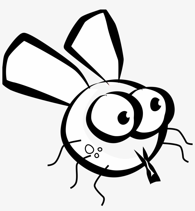 Cartoon Line Art - Cartoon Fly Transparent Transparent PNG - 1331x1377 ...
