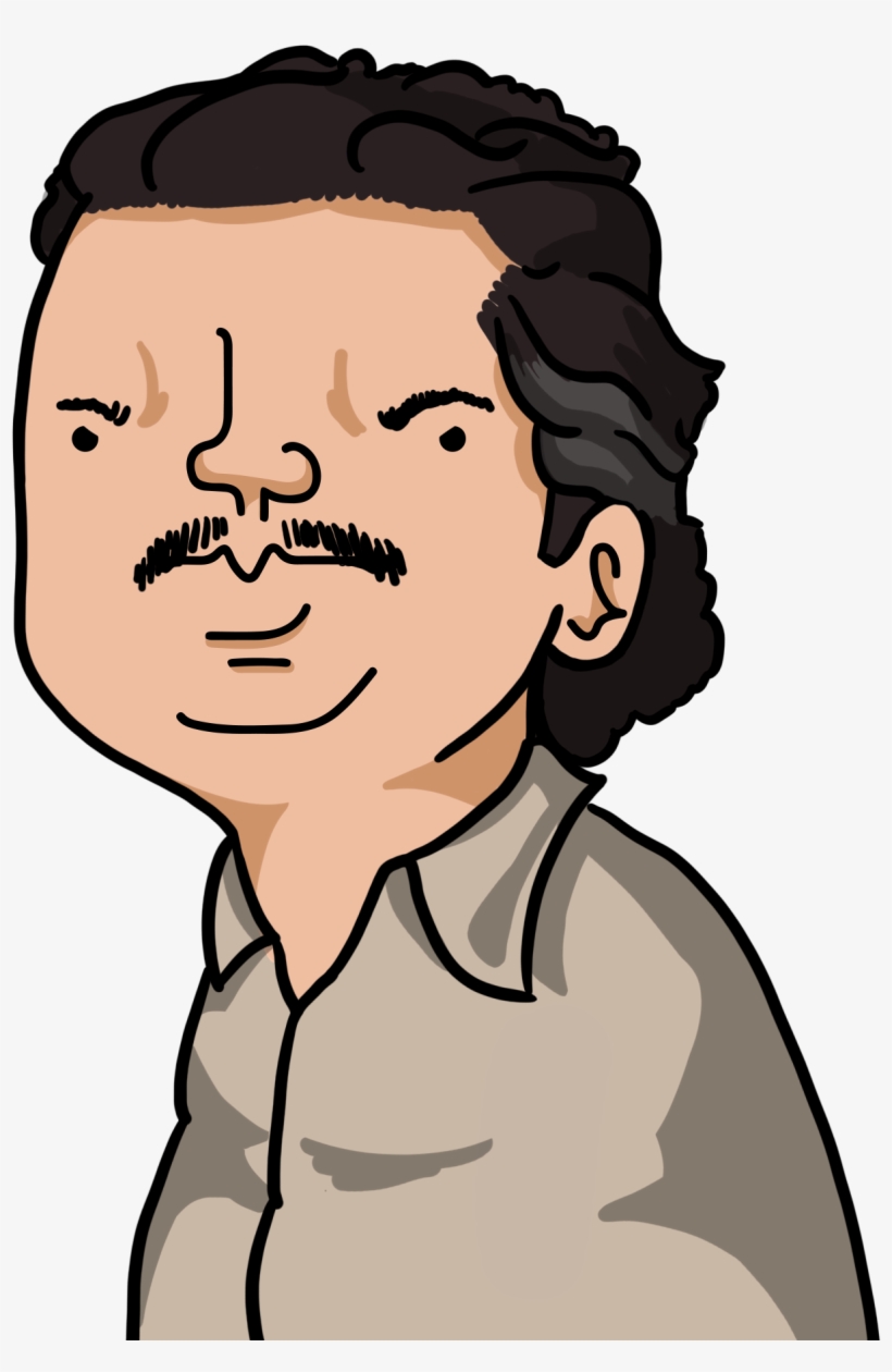 Terracid As Pablo Escobar - Cartoon Transparent PNG - 2000x2000 - Free ...