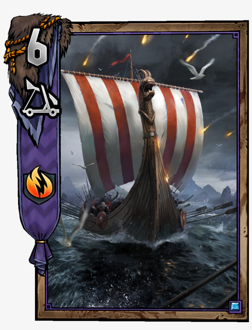 War Longship - Drakkar Skellige Transparent PNG - 1071x1448 - Free ...