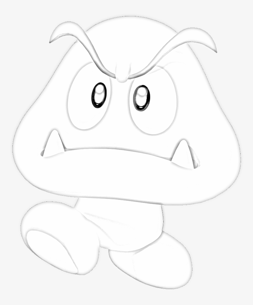 Mario Goomba Coloring Pages
