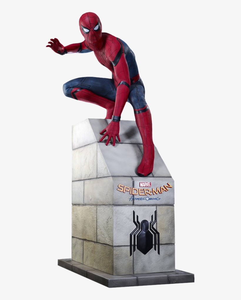 Spider Man Sitting - Spiderman Homecoming Statue Transparent PNG ...