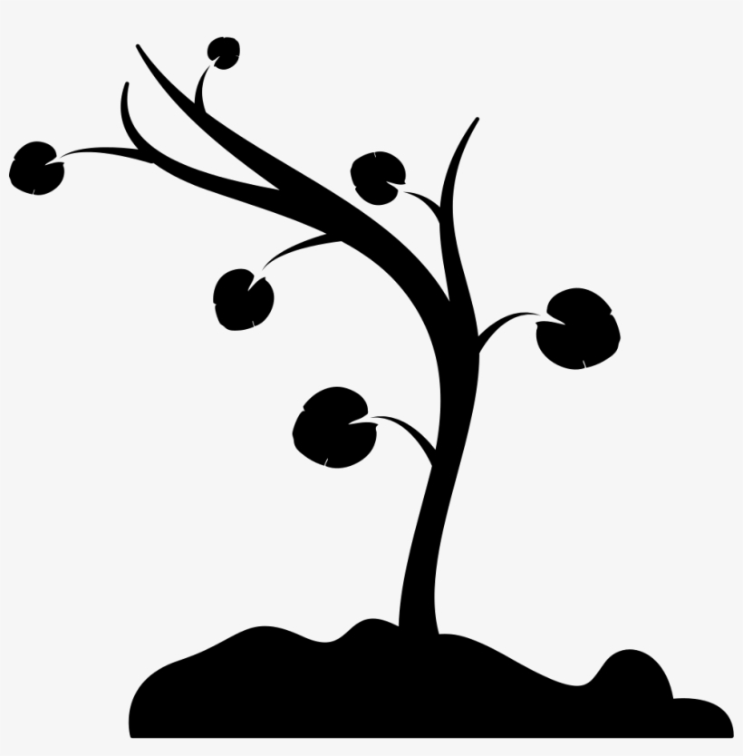 Tree Curved To Left With Few Leaves And Branches Comments - Draw ...