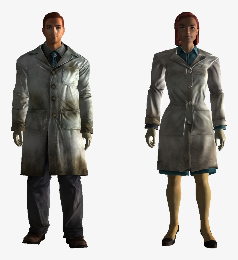 Fo3 Lab Coat - Female Powder Ganger Transparent PNG - 1044x835 - Free ...