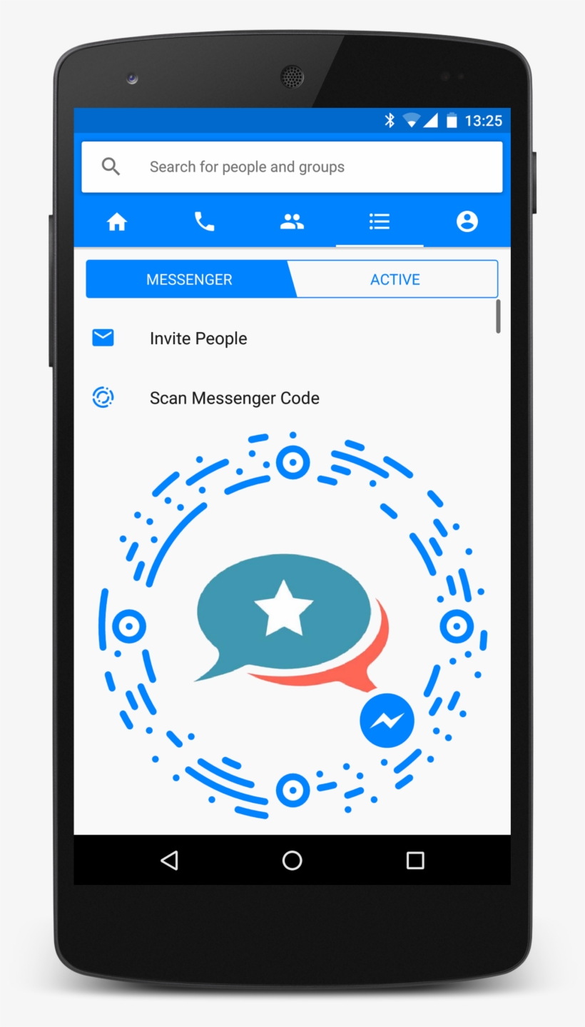 How Do I Use Facebook Messenger Codes - Facebook Messenger Mobile Png ...