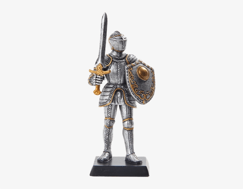 Medieval Knight Warrior Statue - 5 Inch Medieval Knight With Classic ...