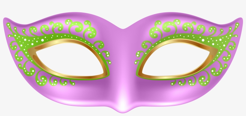 Mask Clipart Pink - Pink Mask Png Transparent PNG - 8000x3434 - Free ...