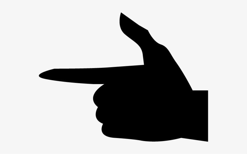 View All Images-1 - Pointing Hand Back Silhouette Png Transparent PNG ...