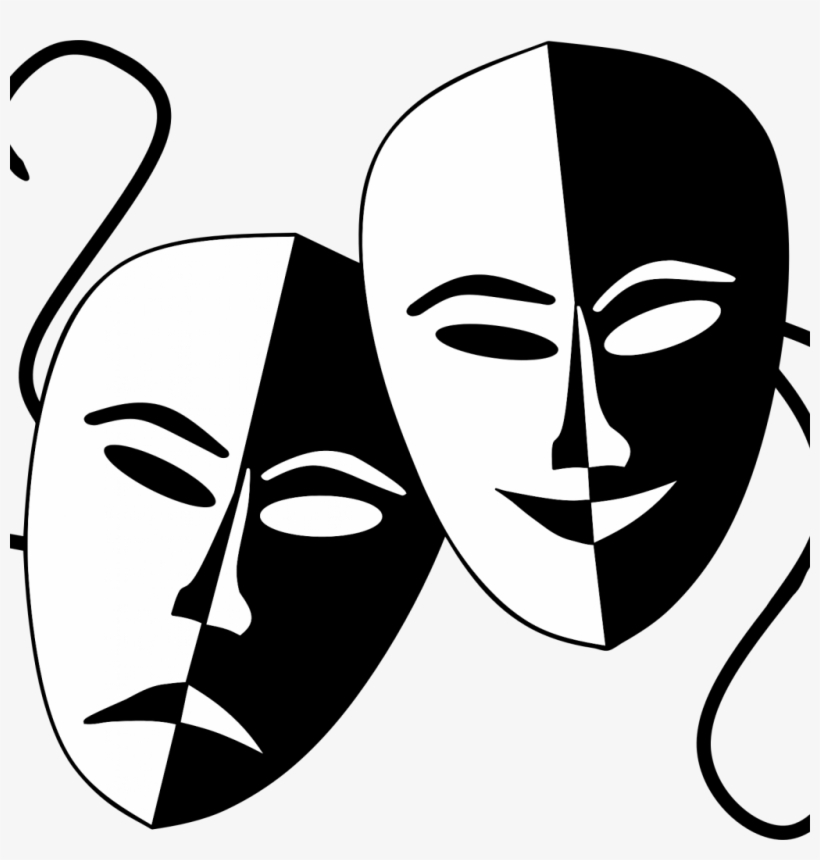 Comedy Tragedy Masks Png - Clip Art Theatre Masks Transparent PNG ...