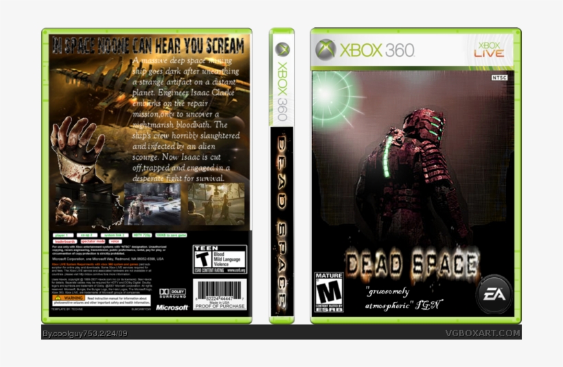 Dead Space Box Art Cover - Xbox 360 Transparent PNG - 700x455 - Free ...