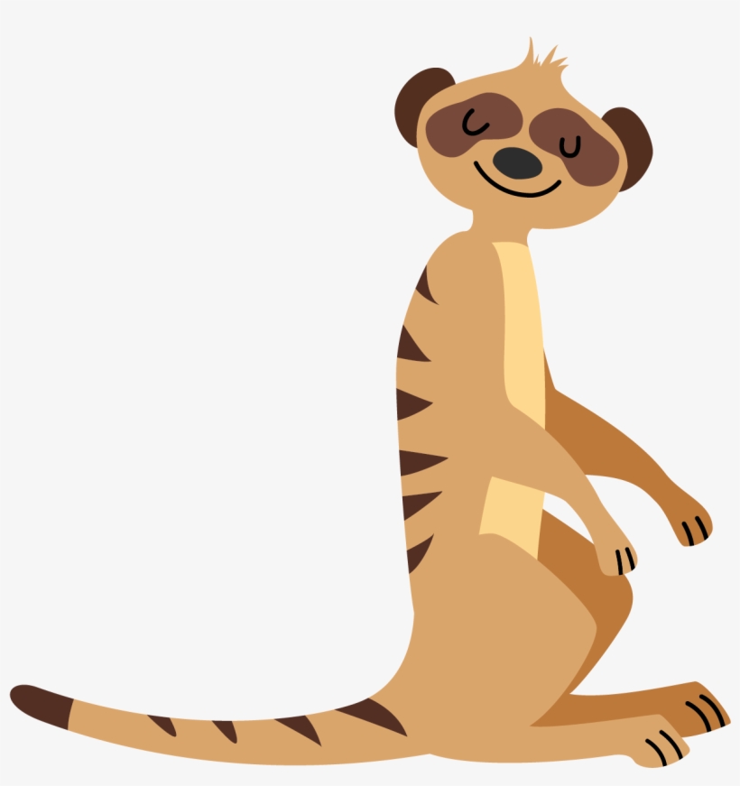 Animal Fun Meerkat Program - Cartoon Mongoose Transparent PNG ...