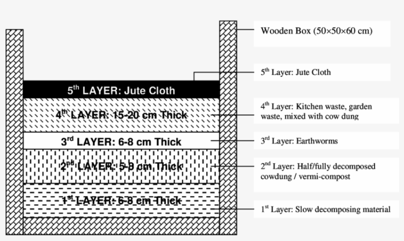 Depiction Of Layers In A Wooden Box For The Preparation - Preparation ...