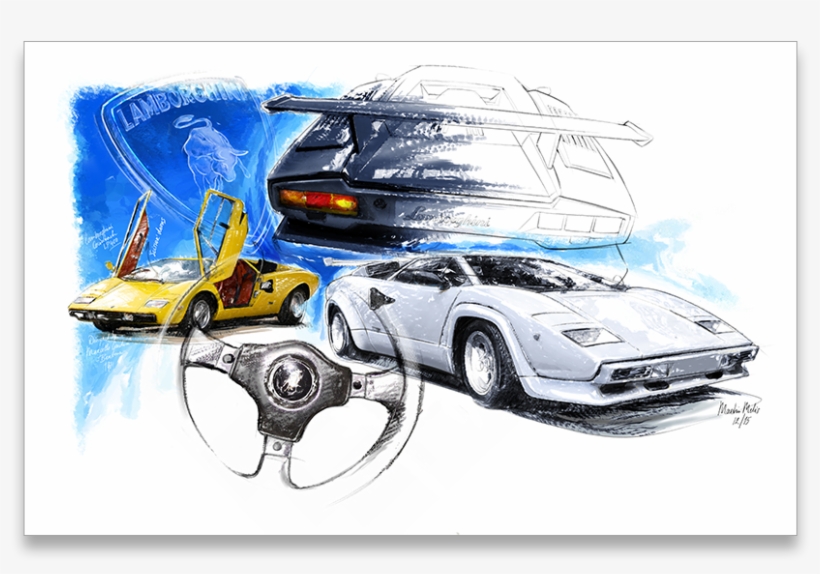 Lamborghini Countach Transparent PNG - 880x563 - Free Download on NicePNG