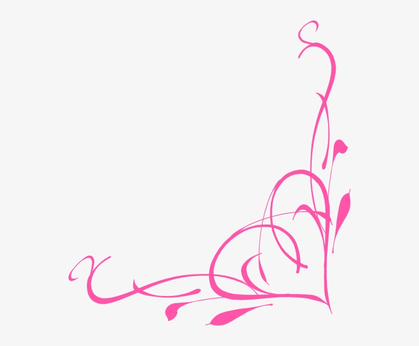Pink Corner Border Png