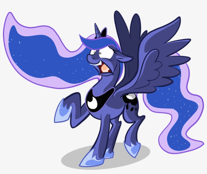 Secoh2000, Princess Luna, Raised Hoof, Safe, Scared, - My Little Pony ...