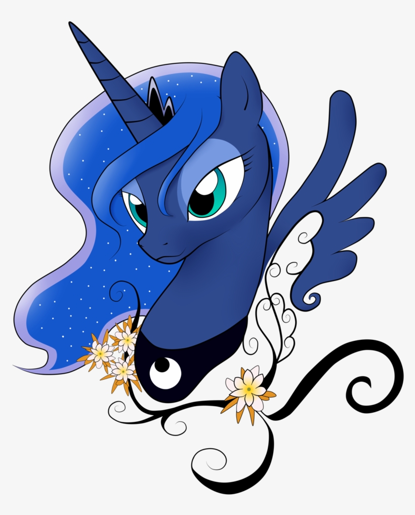 Fanmade Princess Luna Flowers - Princess Luna Transparent PNG - 809x987 ...