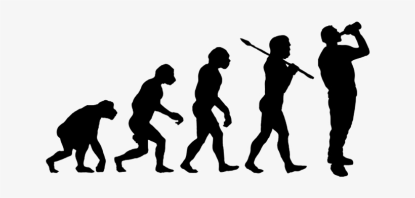 The Evolution Of Man - Evolution Of Man Beer Transparent PNG - 790x691 ...