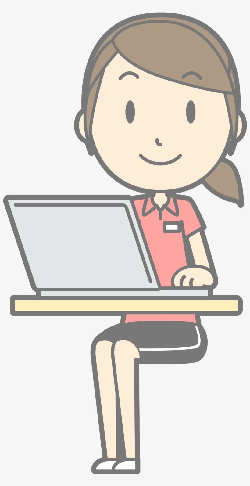 Big Image - Cartoon Computer Drawing Transparent PNG - 1265x2396 - Free ...