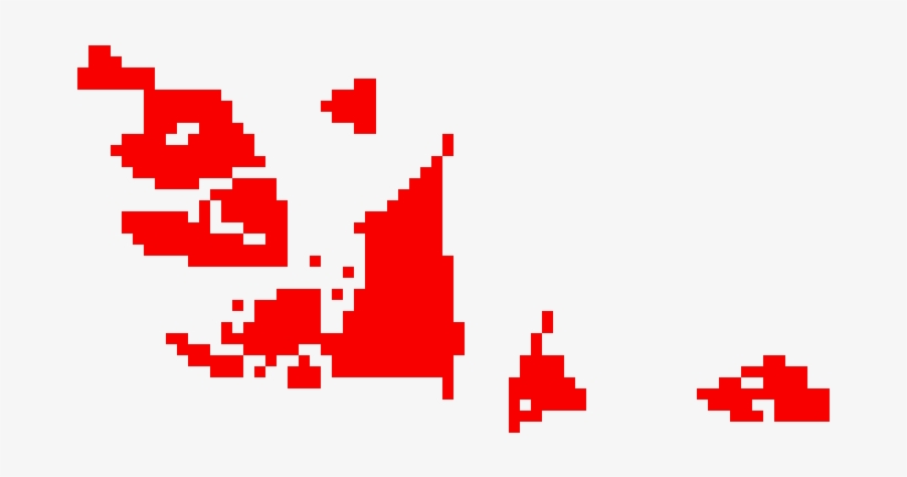Splatter Pixel Art Maker - Blood Splat Pixel Art Transparent PNG ...