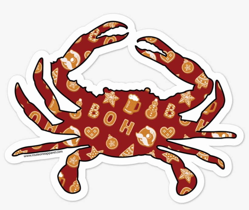 Natty Boh Christmas Cookie Crab / Sticker - National Bohemian ...