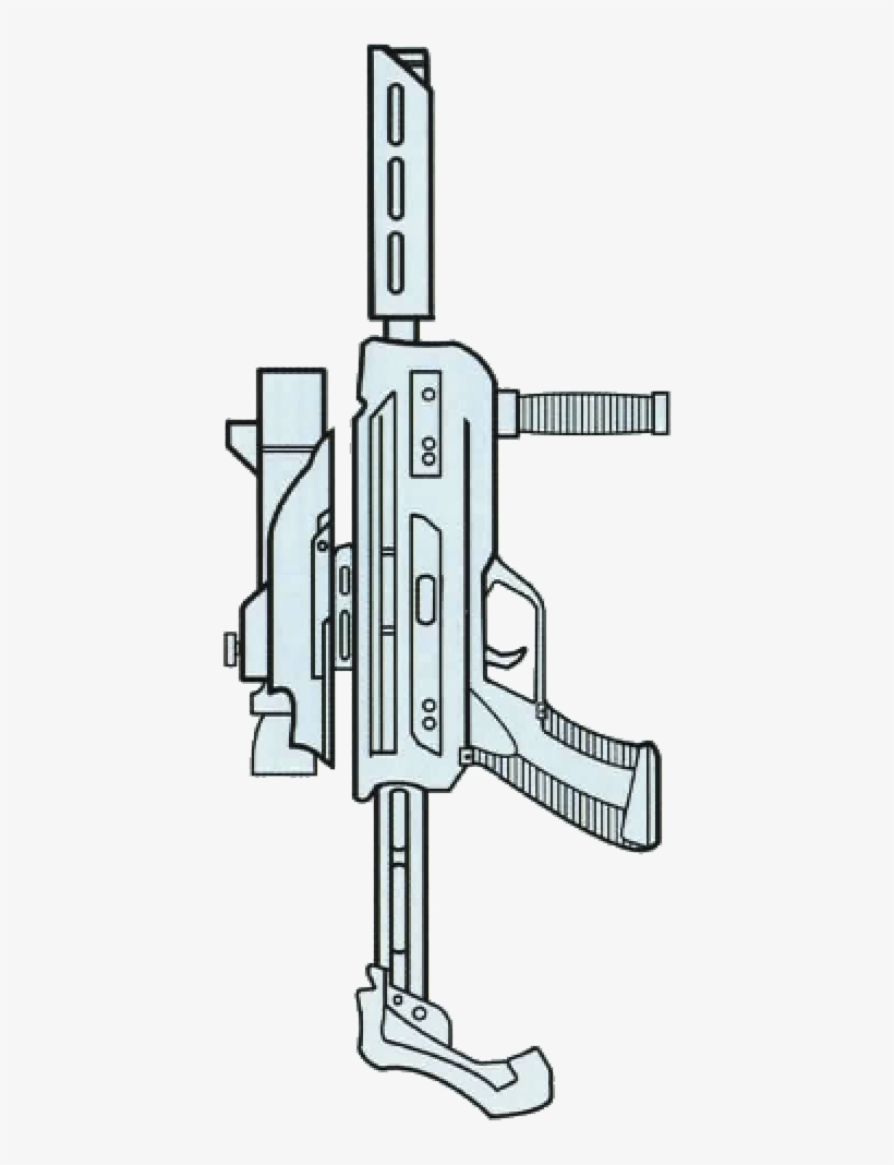 Sorosuub Ok-98 Blaster Carbine - Technical Drawing Transparent PNG ...