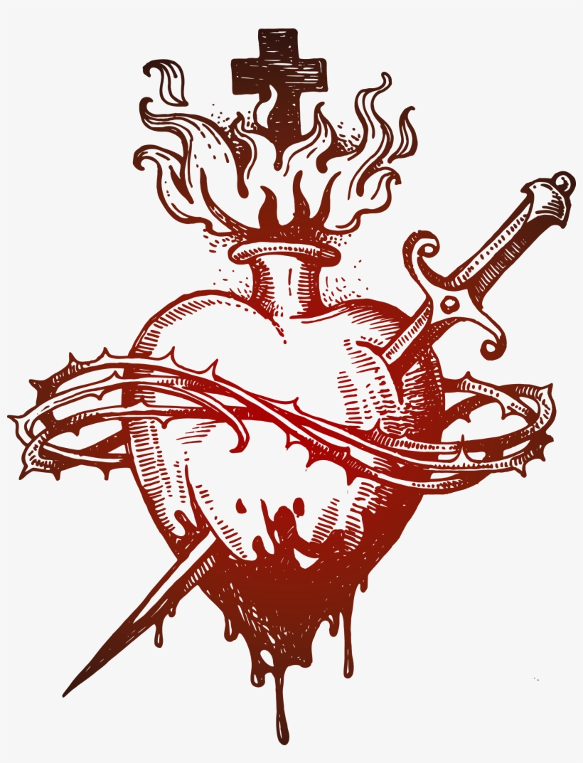 Euclidean Vector Pierced The - Heart With Thorns Hd Transparent PNG ...