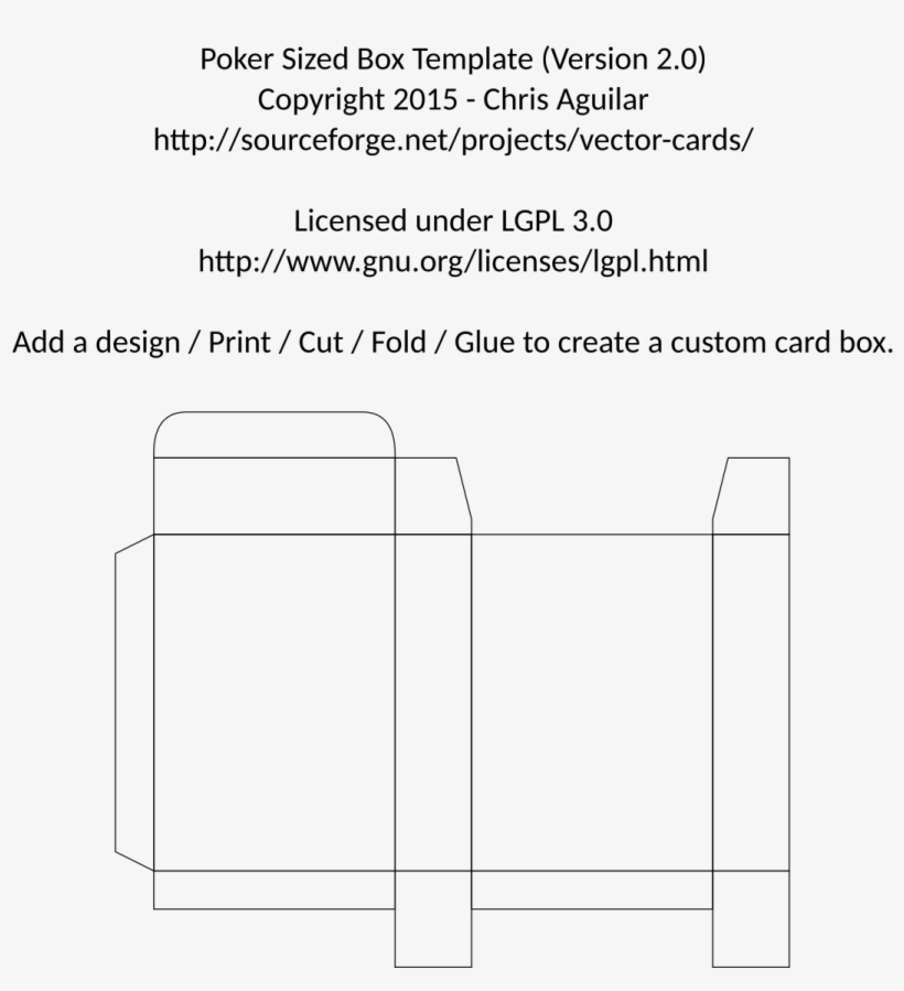 Open - Png Playing Card Box Template Transparent PNG - 2000x1294 - Free ...