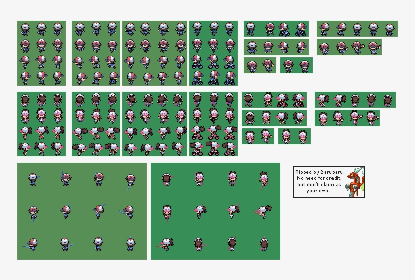 34024 - Pokemon Black And White Overworld Sprites Transparent PNG ...