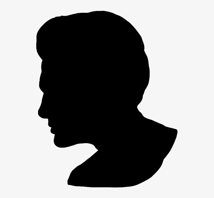 Retro Silhouette Male Head - Head Retro Png Transparent PNG - 618x780 ...