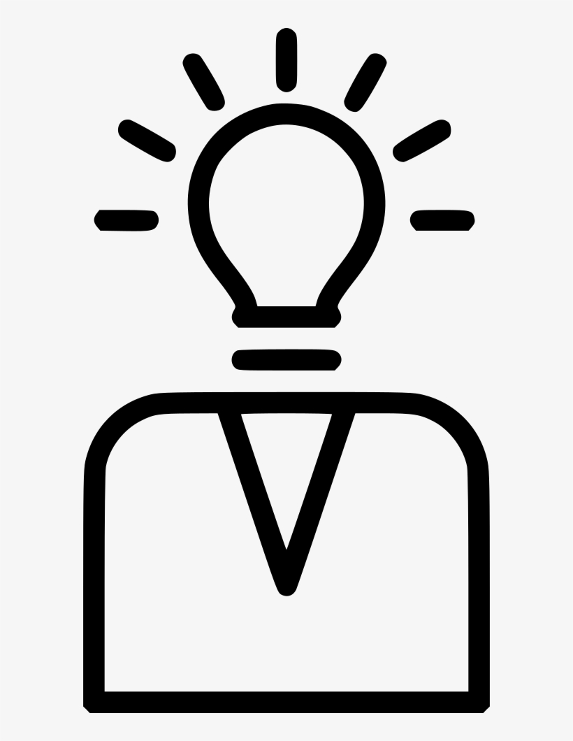 Creative Mind Thinking Idea Bulb Person Enterpreneur - Vector Graphics ...