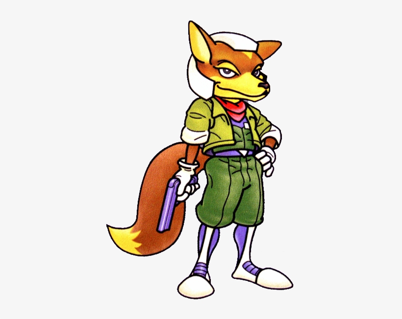 Star Fox Adventures Repainted - Super Smash Bros 64 Fox Transparent PNG ...