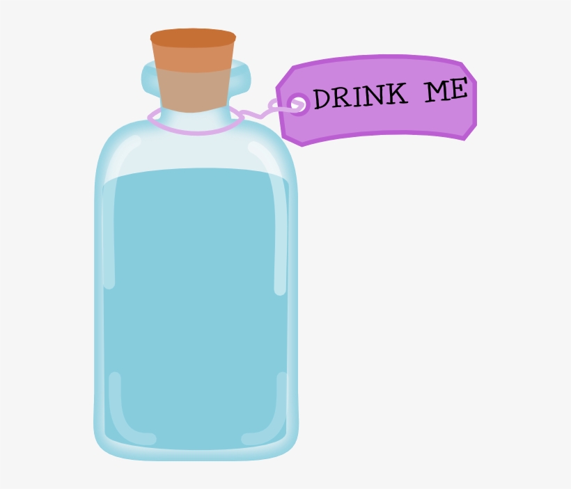 Bottle Clipart Alice In Wonderland Transparent PNG - 551x623 - Free ...