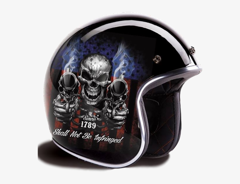 Exclusive 2nd Amendment Retro 3/4 Style Helmet Not - Daytona Helmets D ...