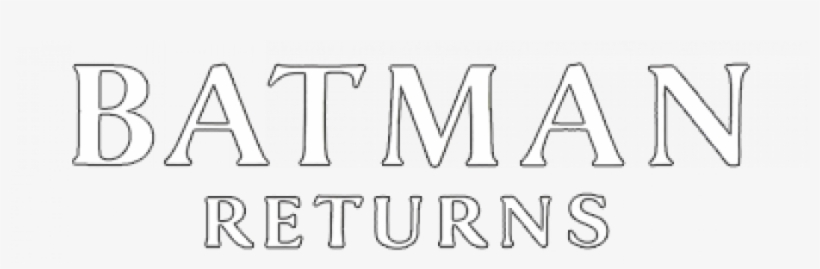 Clearlogo Clearlogo Ribbon - Batman Returns Transparent PNG - 1071x300 ...