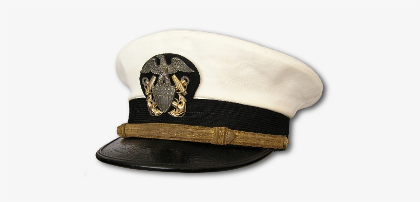 Download Navy Officer's Service Cap With White Cover - Commander In ...