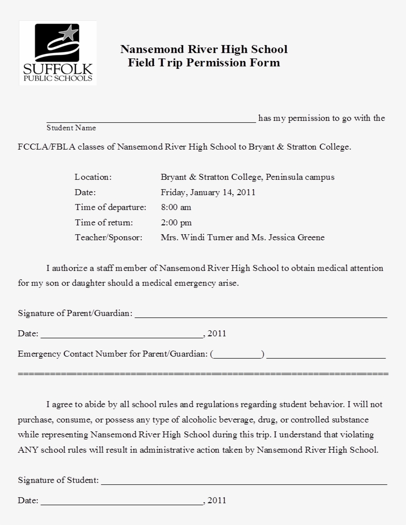 Download Sample Field Trip Permission Letter Oyle Kalakaari - Letter ...