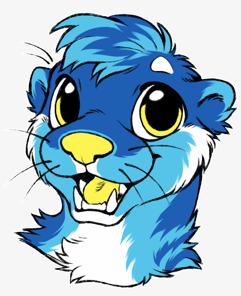 Neon Otter - Cartoon Transparent PNG - 1900x2100 - Free Download on NicePNG
