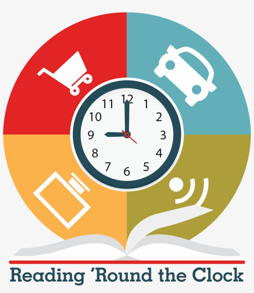 Reading 'round The Clock Logo Transparent PNG - 1017x1123 - Free ...