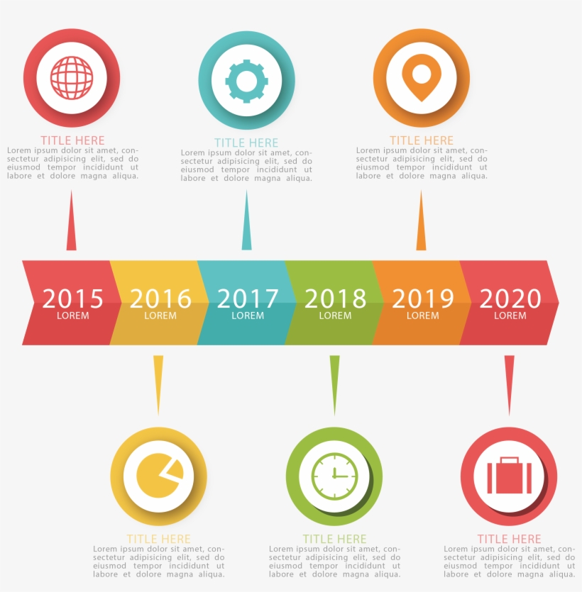 Vector Free Stock Milestone Infographic Icon Color Transparent PNG ...