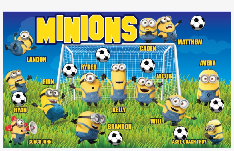 3'x5′ Vinyl Banner Minions Transparent PNG - 900x900 - Free Download on ...