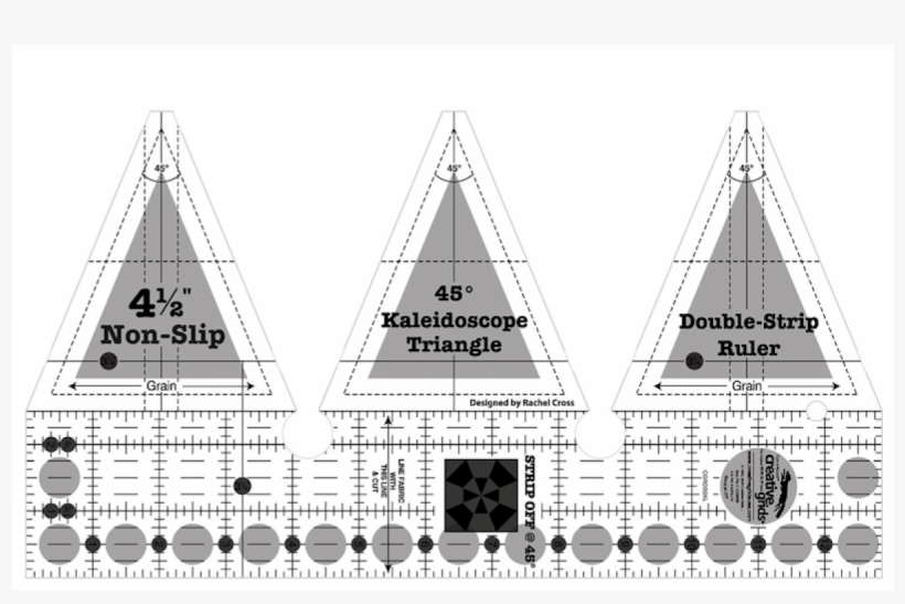 Creative Grids 45° Kaleidoscope Ruler Transparent PNG - 1200x1200 ...