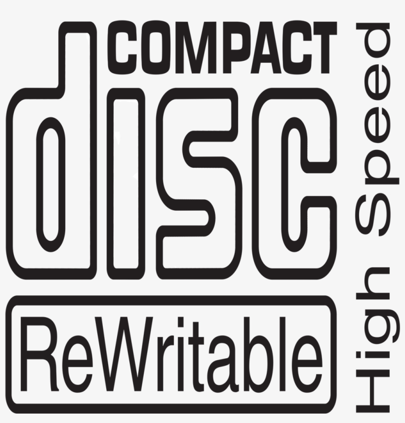 Cd-rw High Speed Logo - Compact Disc Rewritable Logo Transparent PNG ...