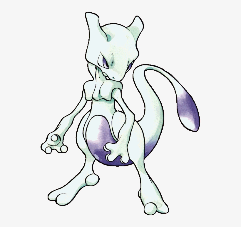 Original File - Mewtwo Gen 1 Transparent PNG - 543x691 - Free Download ...