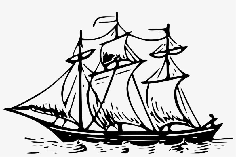 This Free Icons Png Design Of Sailing Ship, Three Masted Transparent ...