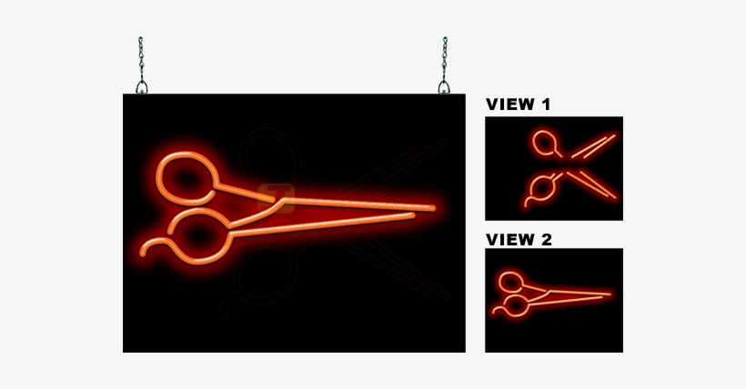 Scissors Animated Neon Sign - Animated Neon Sign Transparent PNG ...