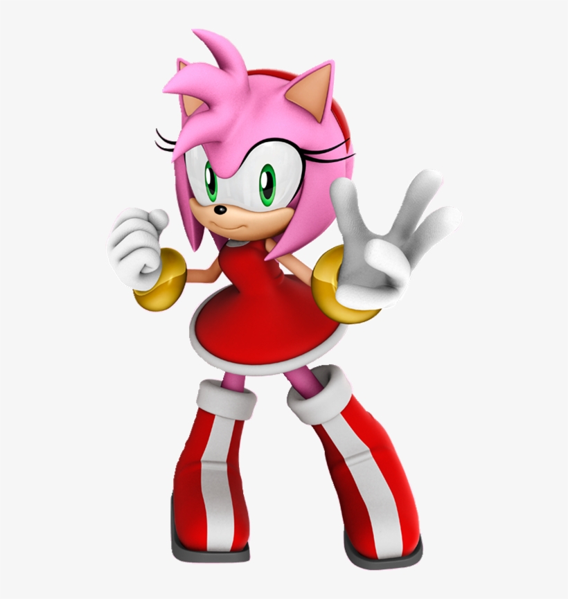 Rare Sega Amy Rose Lrg - Amy Rose Transparent PNG - 558x829 - Free ...