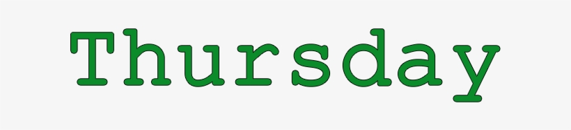 Thursday Transparent PNG - 1200x300 - Free Download on NicePNG
