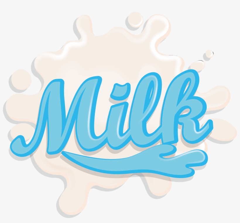 Download Clipart Milk Splash - Milk Word Png - HD Transparent PNG ...