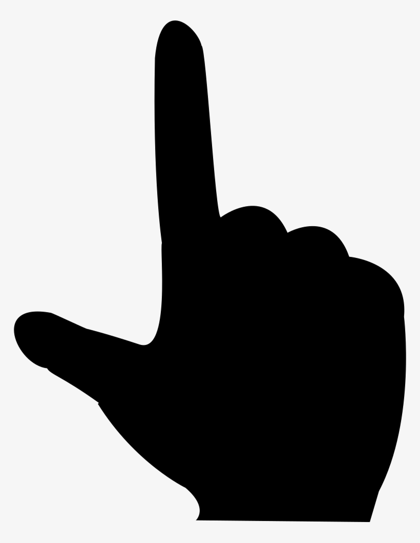 Download Hand Pointing Up - Hand Pointing Up Vector - HD Transparent ...