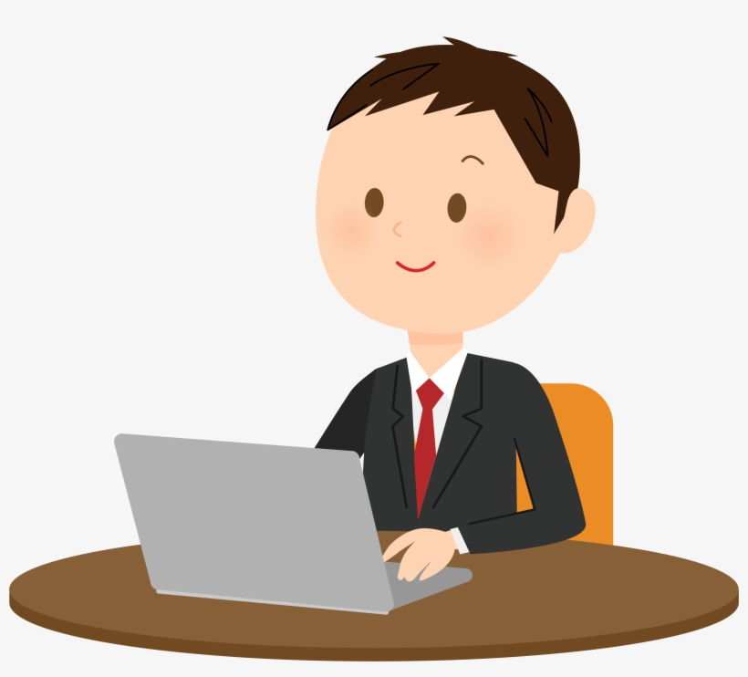 Banner Library Male Computer User Big Image Png - Computer User ...